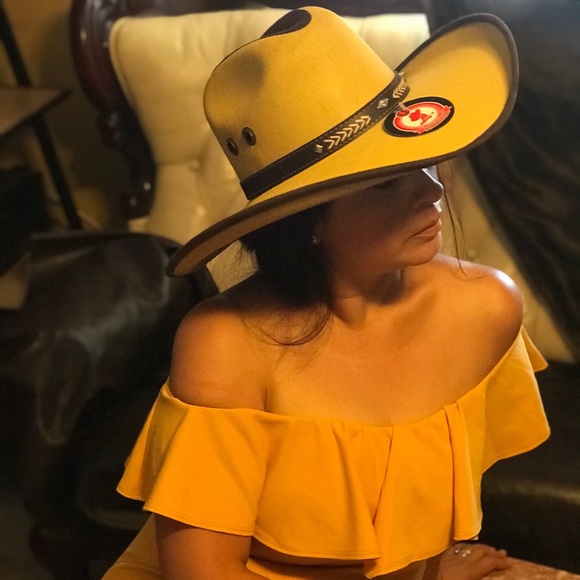 Accessories | Wide Rim Cowboy Hat Western Style | Poshmark